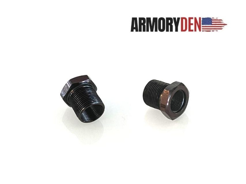 Stainless Steel Hex Adapter 1/2x28 Female to 5/8x24 Male